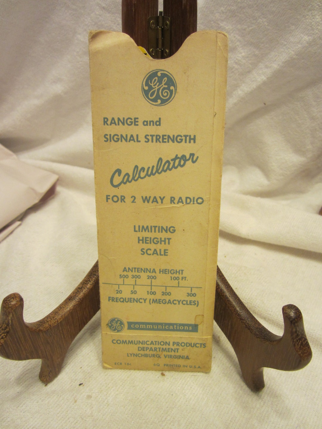 Vtg GE Range & Signal Strength Calculator, for 2 Way Radios - Etsy