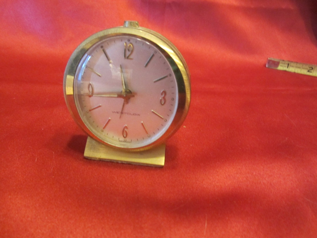 Vtg 50's WESTCLOX Wind-up Alarm Clock, Made in Germany, Goldtone - Etsy