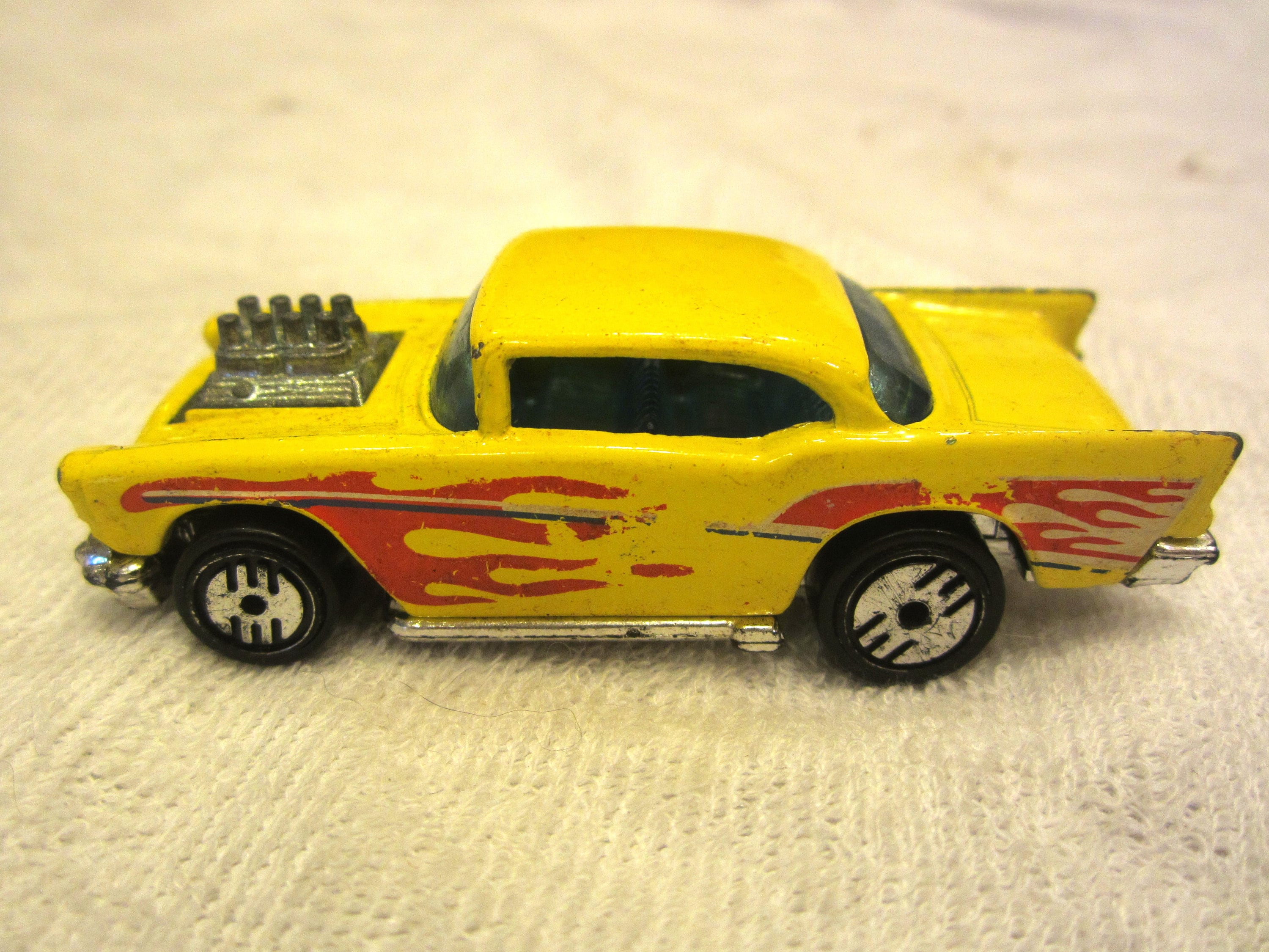 Vtg 1976 Hot Wheels 1957 Chevy, Hot Rod, Yellow - Etsy