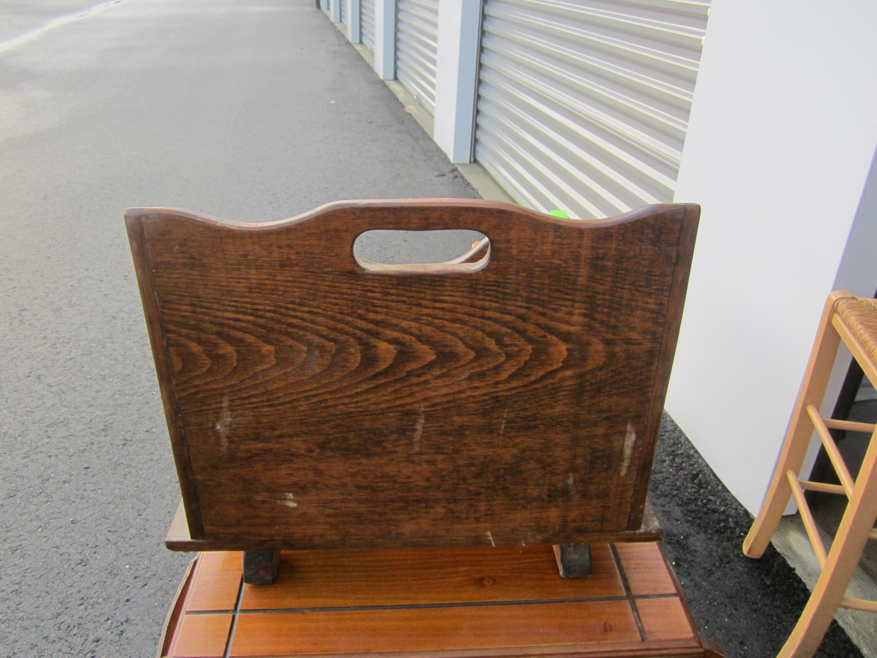 Vtg Handmade Magazine Rack, Solid Wood - Etsy