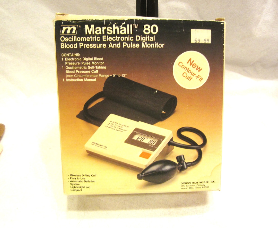 Vtg 80's MARSHALL 80 Oscillometric Blood Pressure Machine Battery ...
