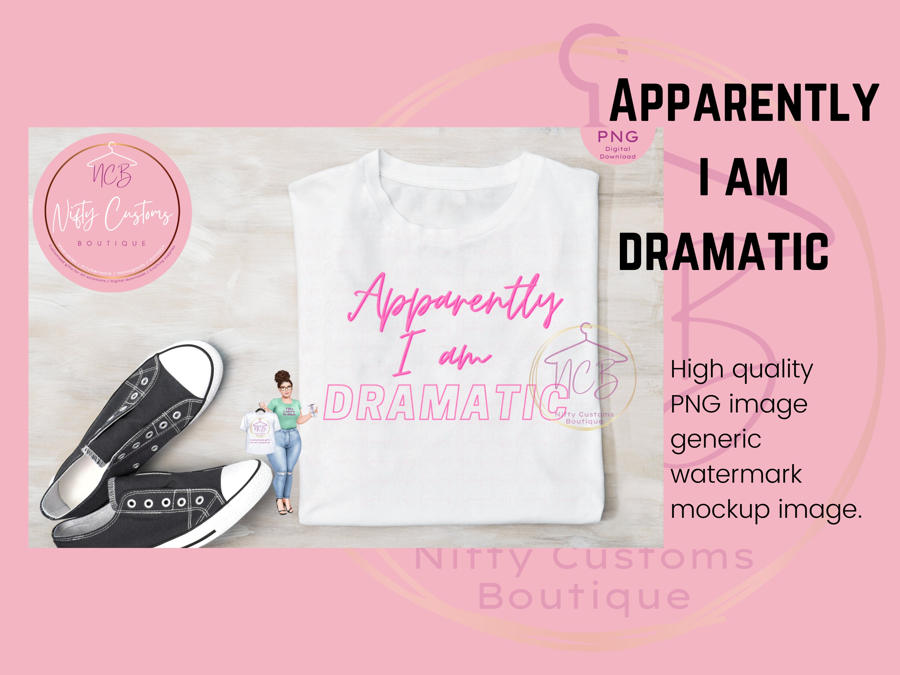 Apparently I Am Dramatic Shirt Design PNG & SVG | Funny Shirt | for Her ...