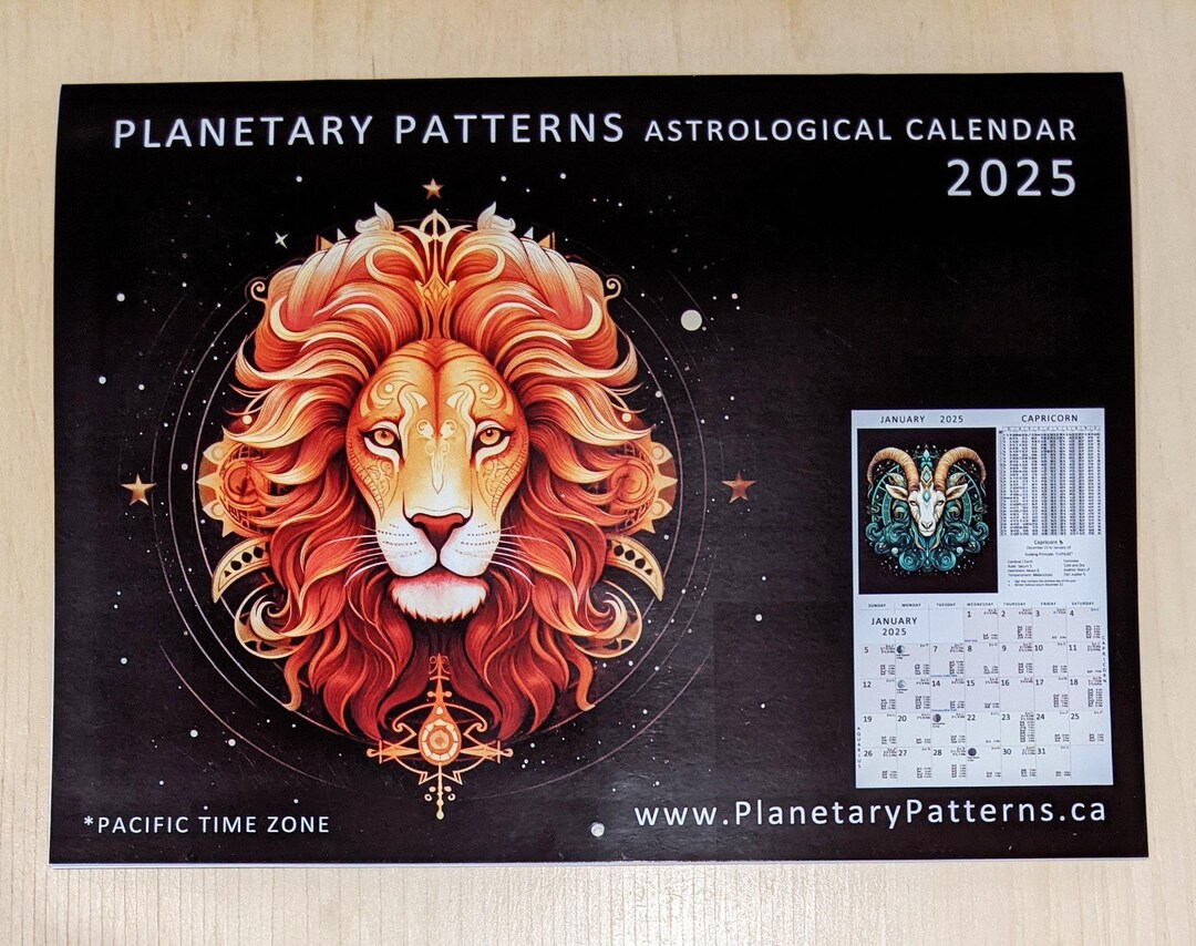 Astrological Wall Calendar 2025 - 2025 Astrological Art Calendar With ...