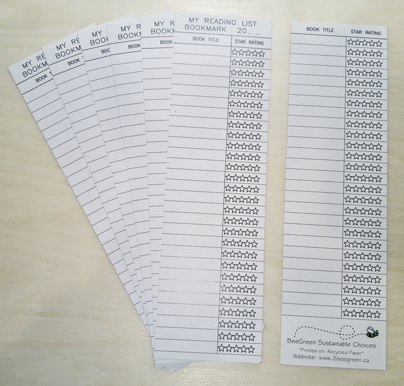 X2 Bookmarks Reading Review & Log Bookmarks x2 Printable Pdfs in One ...