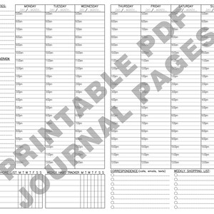 Weekly Overview Planner - Plan Your Weeks (weekly Day Timers & to Do ...
