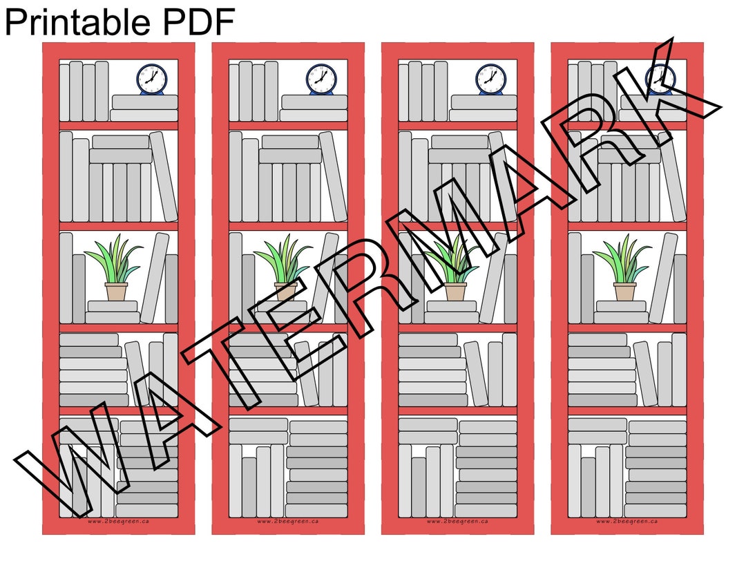 Reading Tracker Bookmark - Fill in Your Little Bookshelf Library as You ...