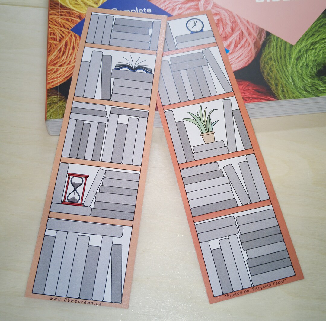 Reading Tracker Bookmark - Fill up Your Bookshelf Bookmark With Titles ...