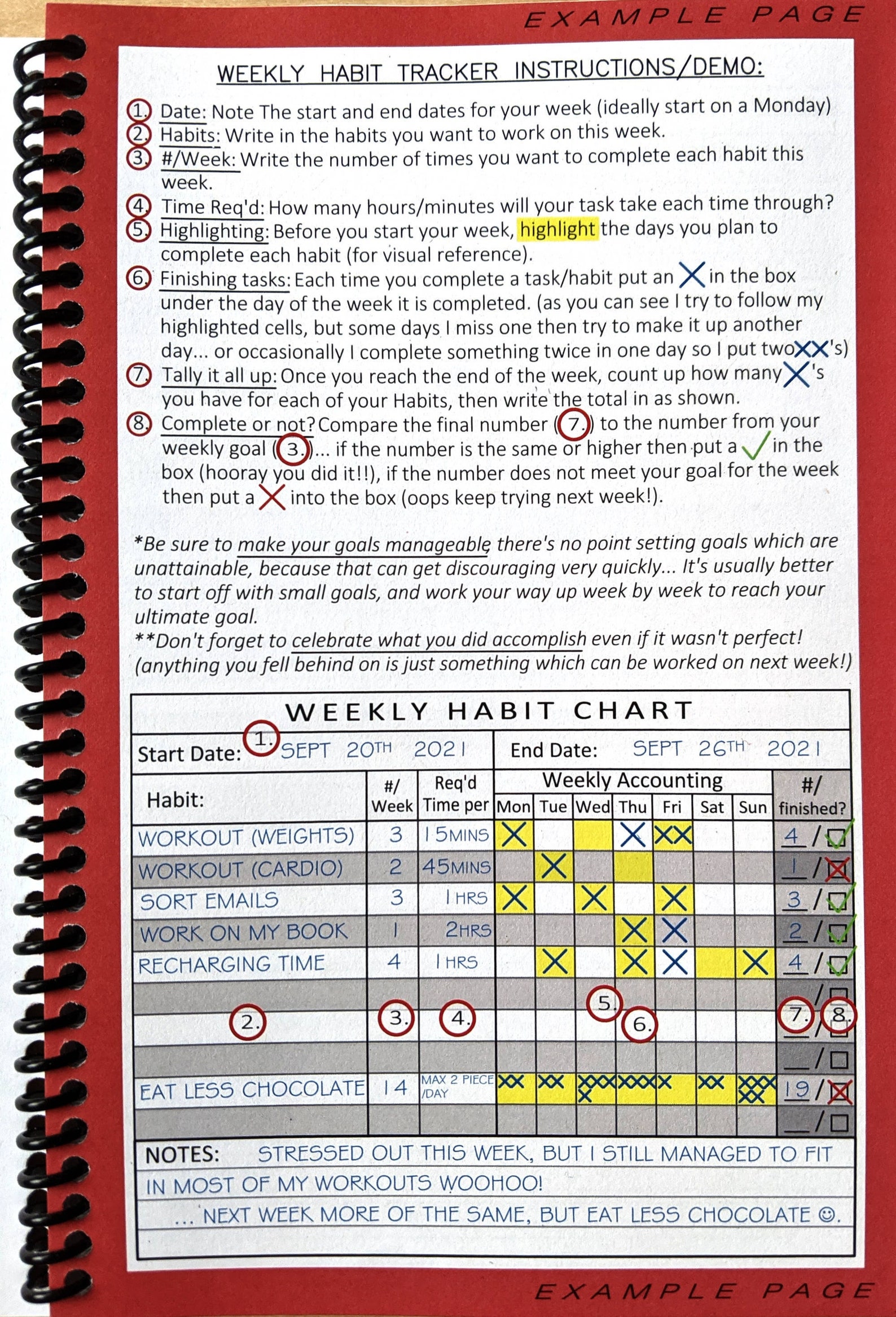 Habit Tracker / Goal Tracker - Track Your Habits & Get on Track Once ...