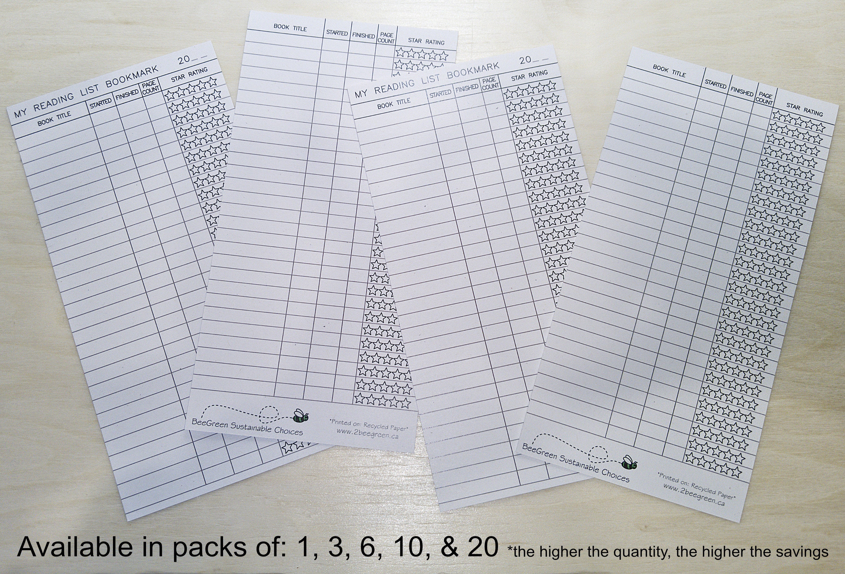 Reading Log Bookmark, Book Rating Bookmark, Reading List Bookmark, Give ...