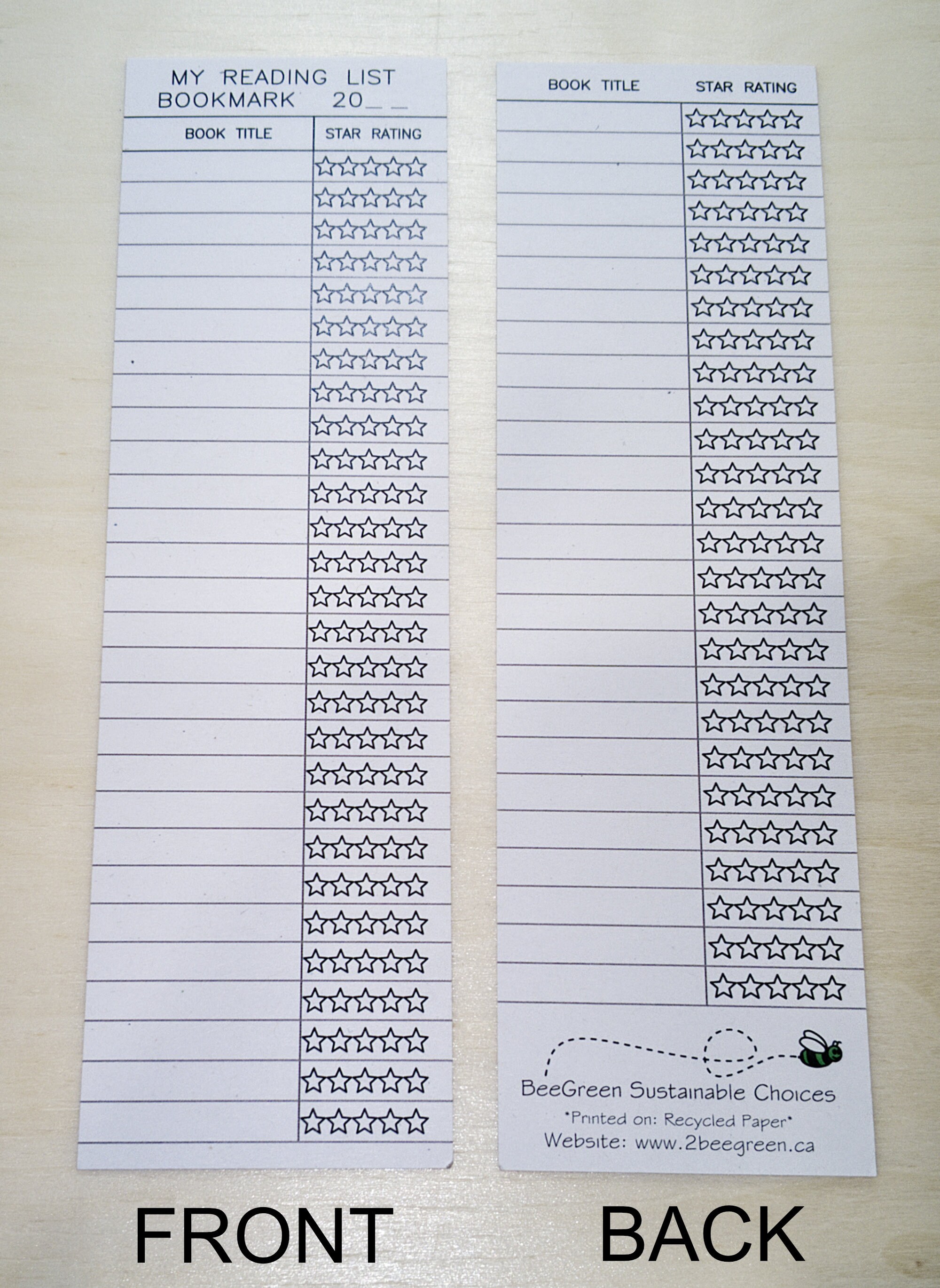 X2 Bookmarks Reading Review & Log Bookmarks x2 Printable Pdfs in One ...