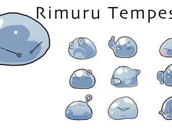 Slime Rimuru Emotes - Etsy New Zealand