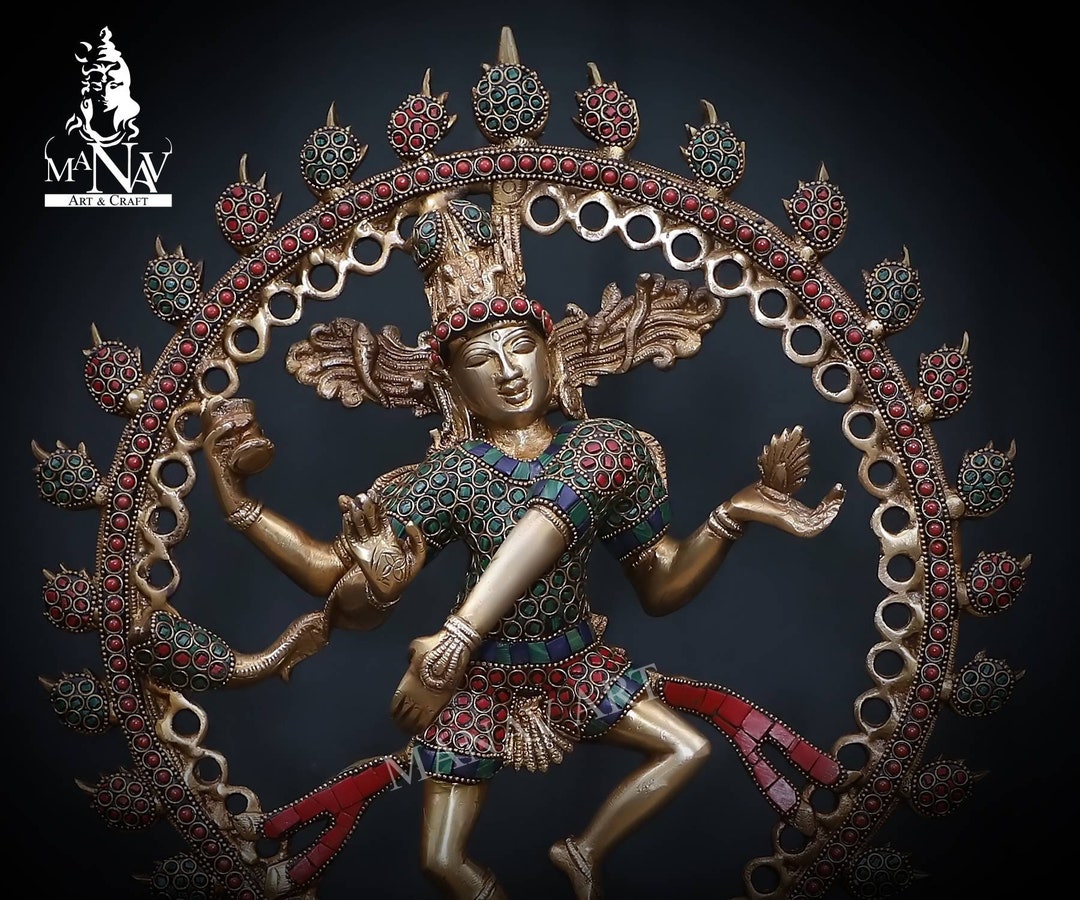 Large Brass Nataraj Statue: Dancing Shiva, Home Decor (50 CM) - Etsy