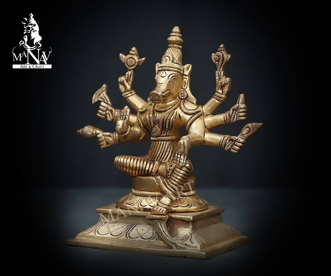 Brass Varah Avtar, 17.5CM Varah Vishnu Avtar, Lord Varah Idol, Lord ...