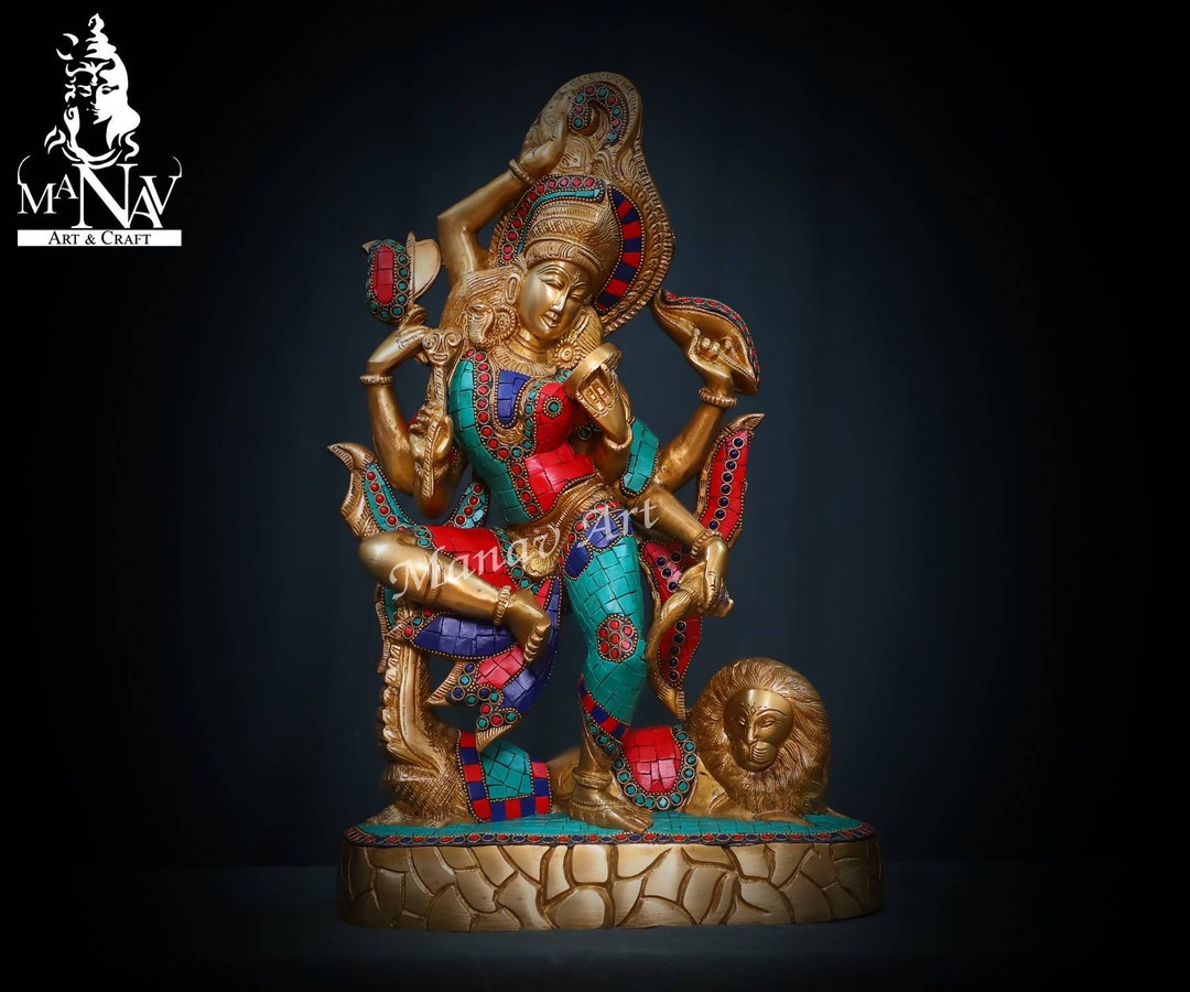 Brass Ardhnarishvara Statue, 42CM Ardhnareshwar Statue, Lord Shiva ...
