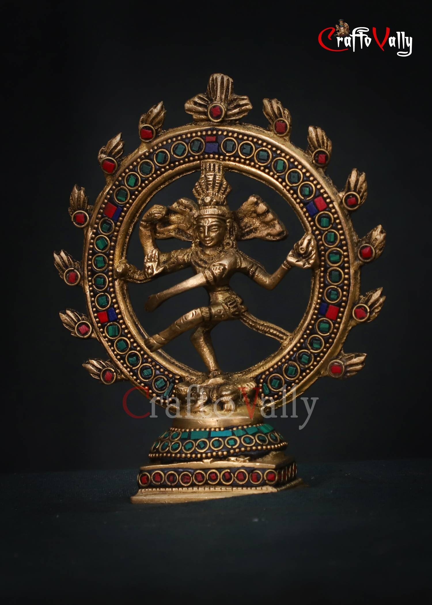Brass Natraj Statue 15 CM Dancing Shiva Idol Rudra Shiva - Etsy