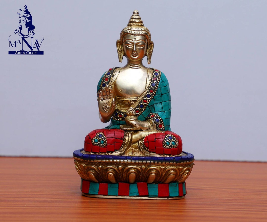Messing Buddha Statue, 18 CM Messing Buddha Idol, Buddha Figur, Buddha ...