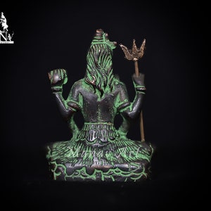 Lord Shiva Statue, 7.5 CM Brass Shiva Idol, Adiyogi Shiva Figurine ...