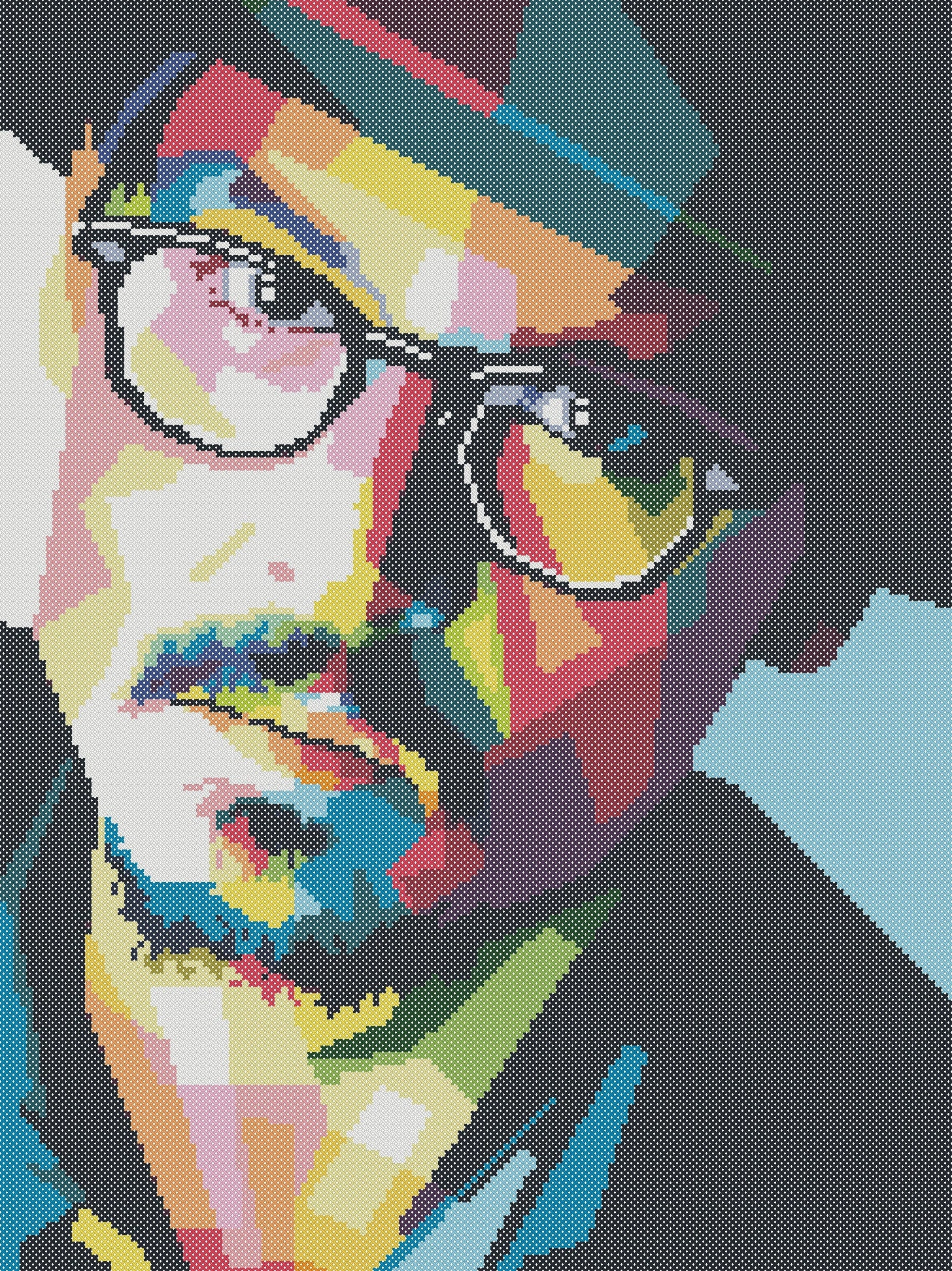 Johnny Depp Pop Art Cross Stitch Pattern/ Digital PDF Cross Stitch ...