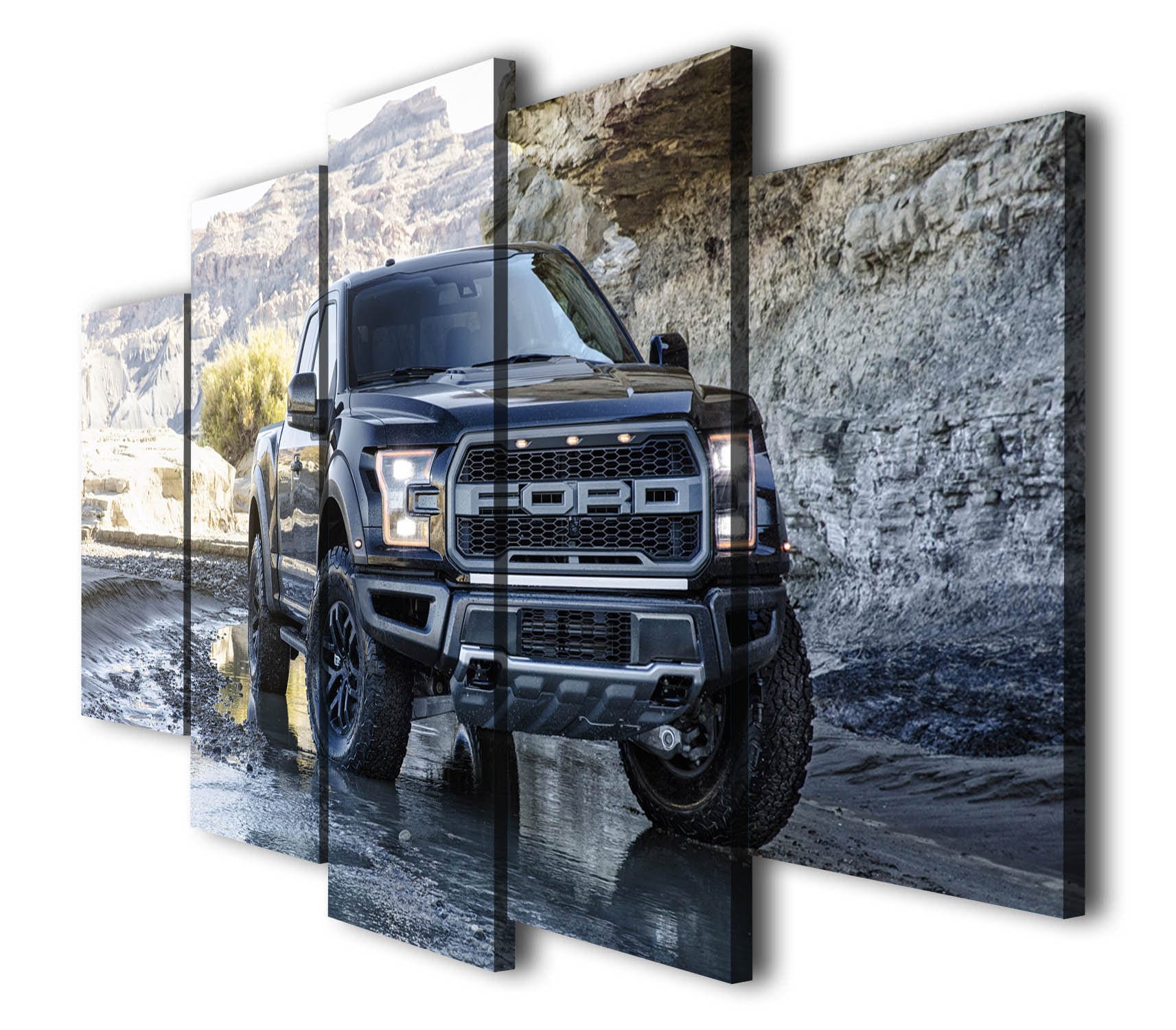 Ford F-150 Raptor Canvas Wall Art Print, Ford Print, Ford Canvas, Ford ...