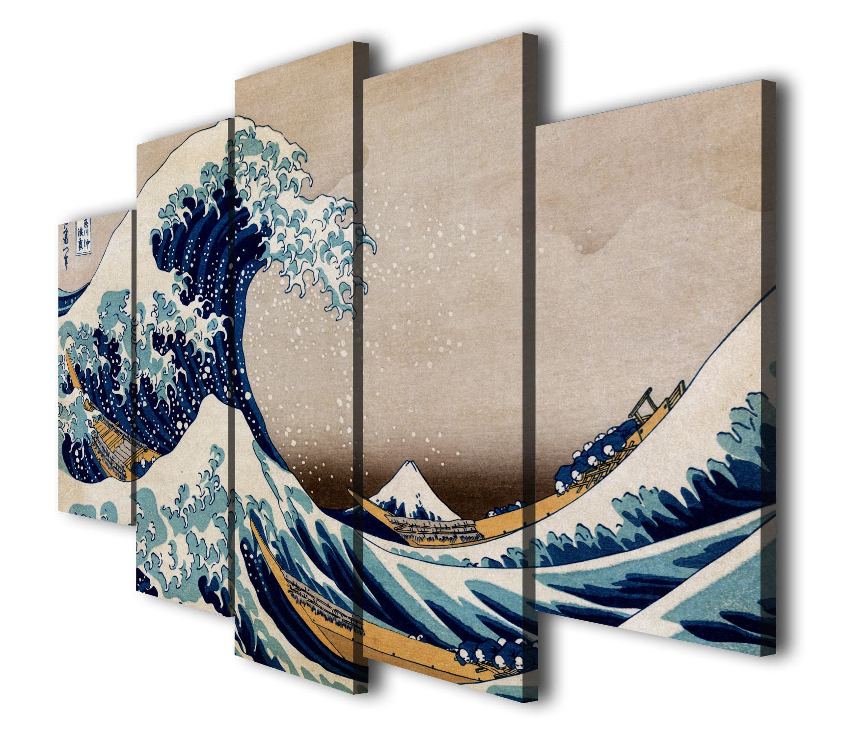The Great Wave off Kanagawa Canvas Print Kanagawa Canvas Wall - Etsy