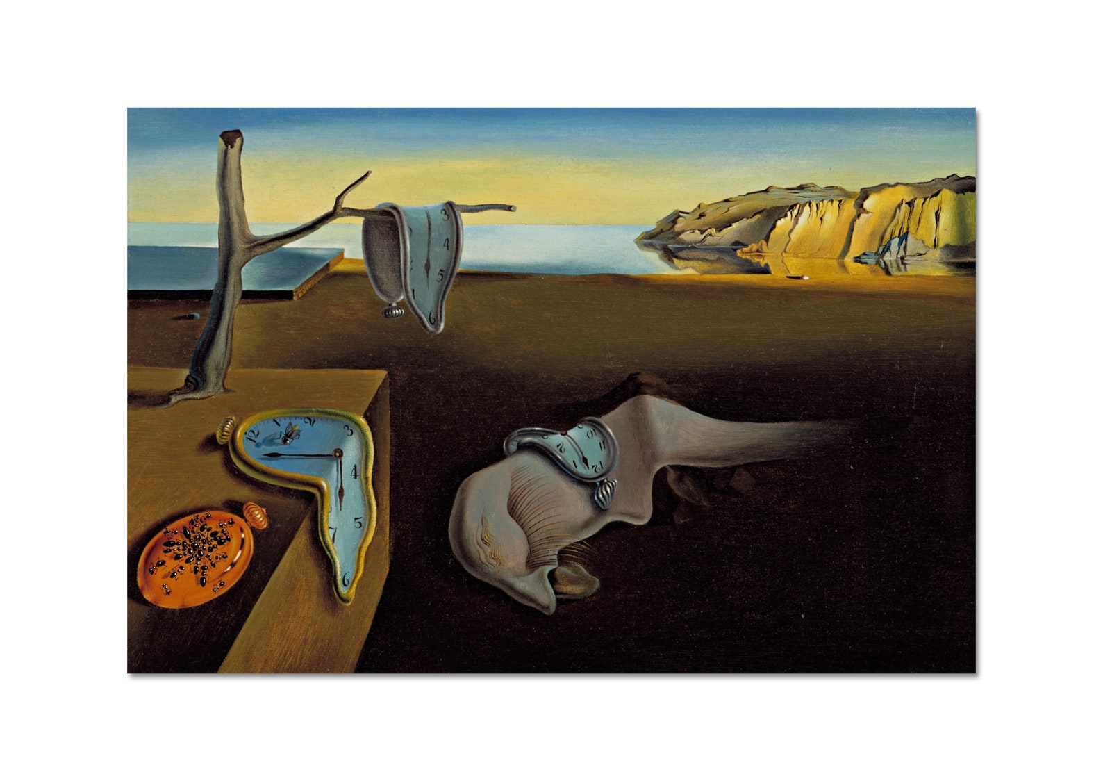 Salvador Dali the Persistence of Memory Canvas Surrealism - Etsy