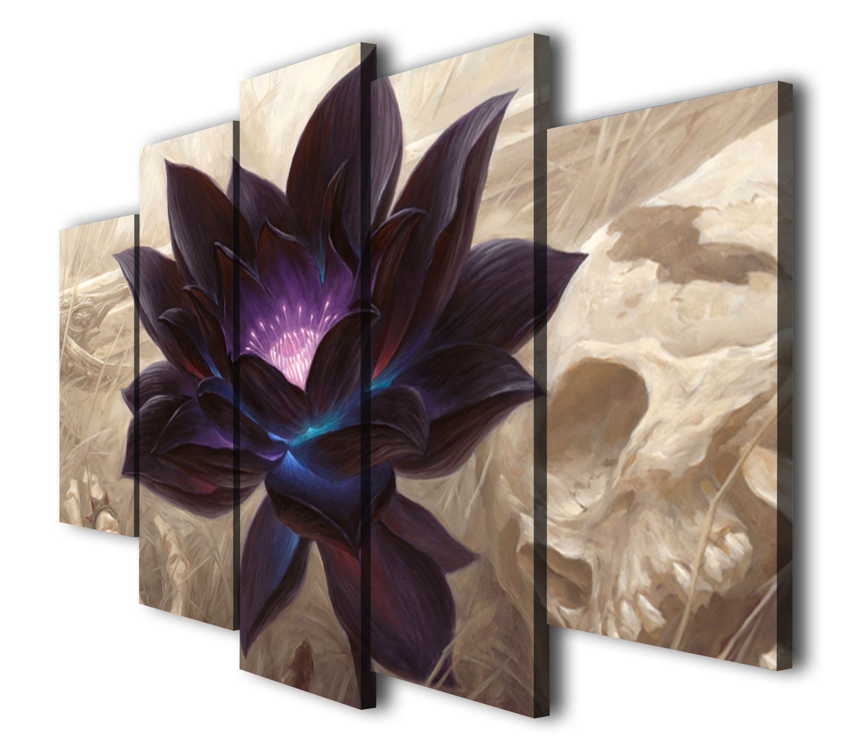 Black Lotus, Black Lotus Canvas Print, Black Lotus Wall Art, MTG Canvas ...
