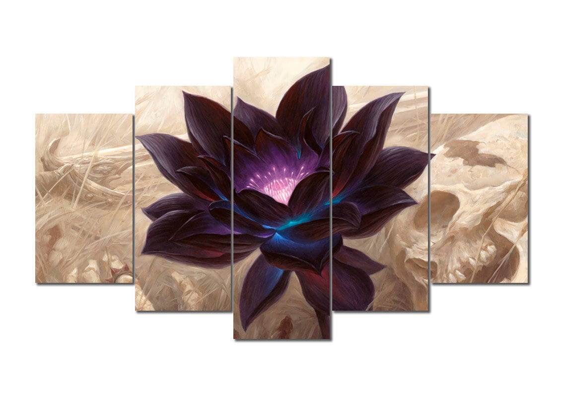 Black Lotus, Black Lotus Canvas Print, Black Lotus Wall Art, MTG Canvas ...