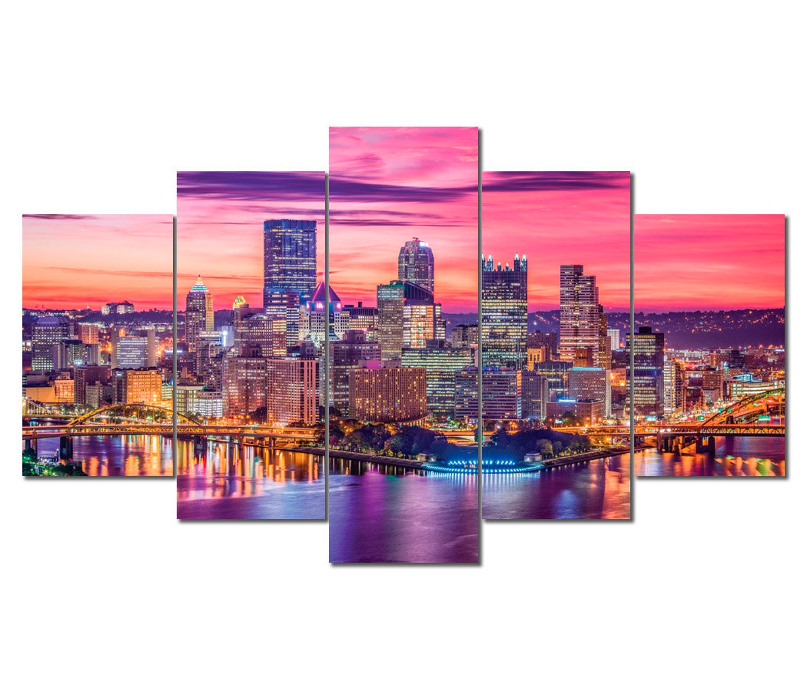 Pittsburgh Wall Art, Pittsburgh Home Decor, Pittsburgh City, Pittsburgh ...