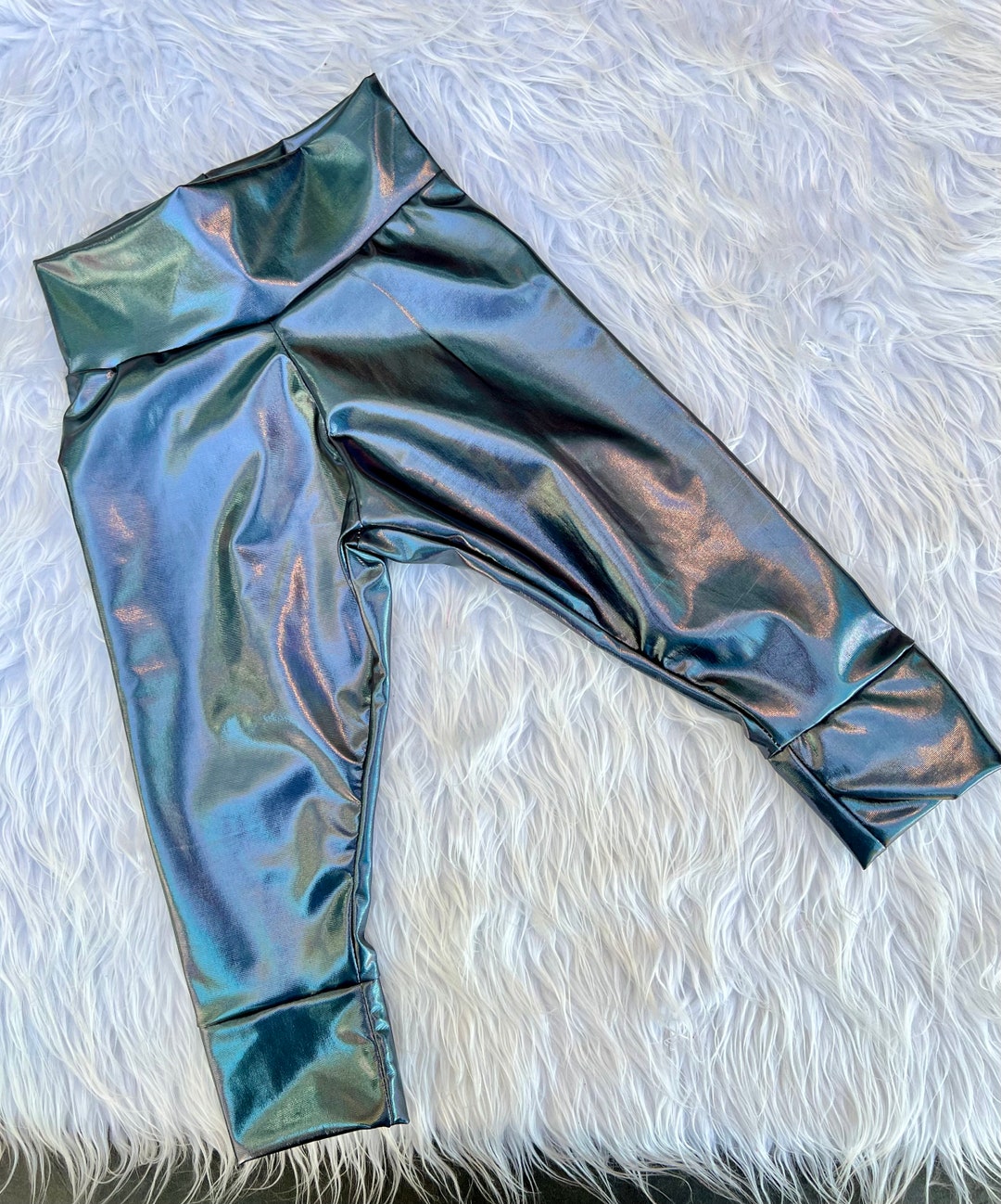 Midnight Blue Metallic Leggings/baby Leggings/joggers/pants/newborn ...