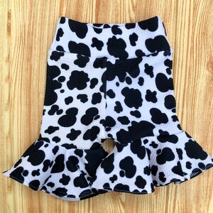 Cow Print Bell Bottoms/baby Girl Bell Bottoms/baby Girl Bells/cow Spots ...