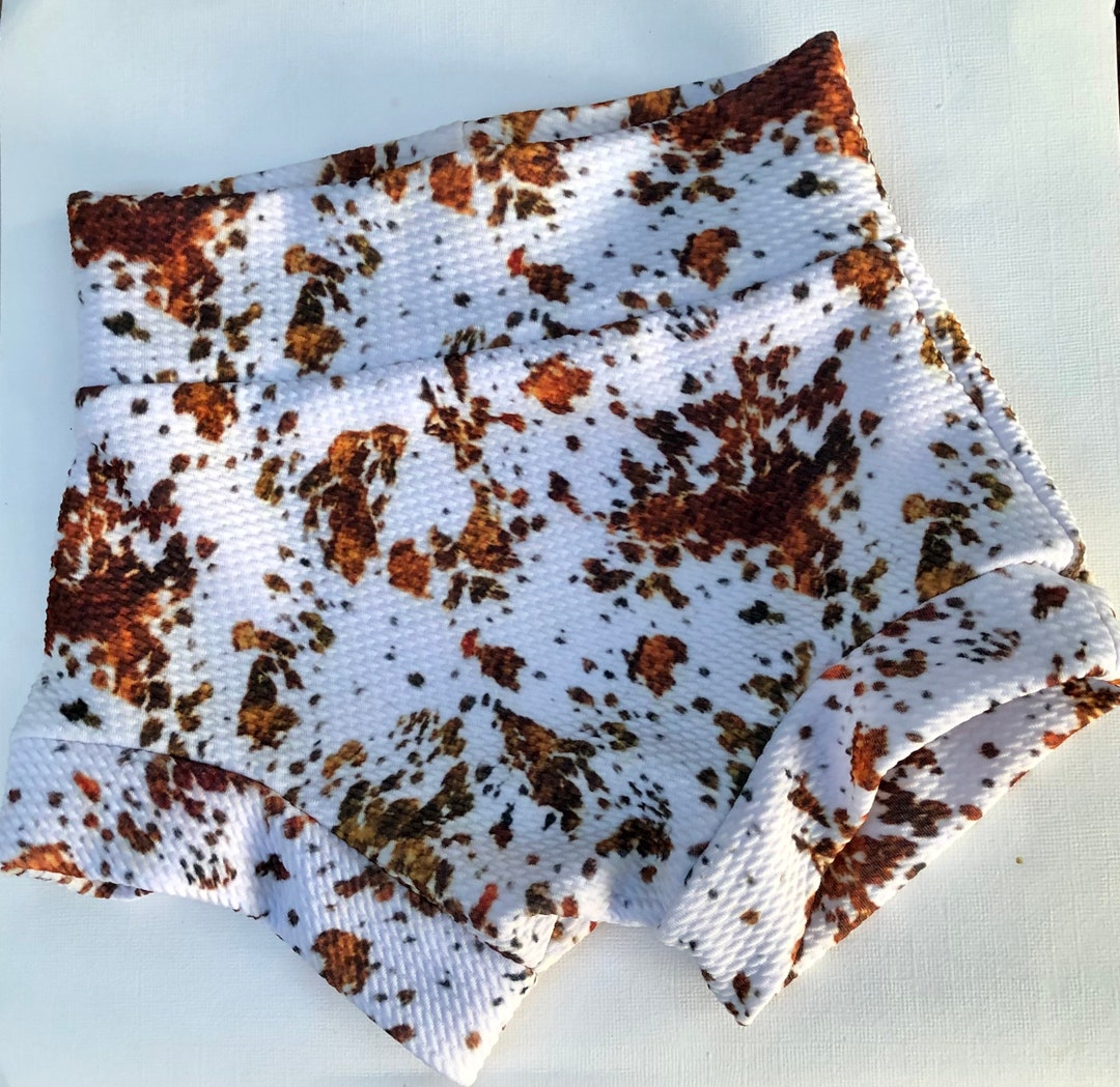 Baby Girl Western Cowhide Bummie/western Baby Girl Bummies/cow Print ...