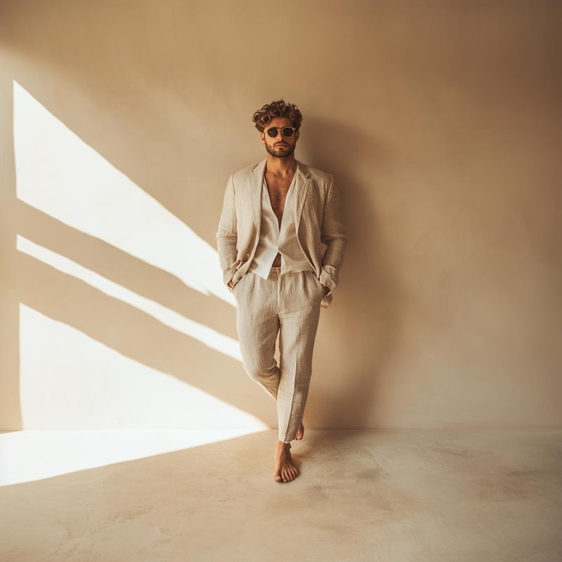 Linen Suit Men - Etsy