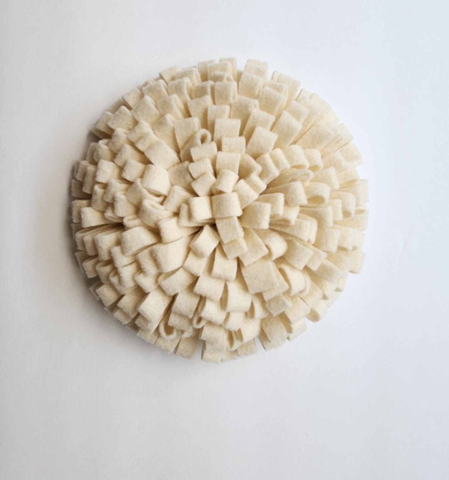 Cream Felt Floral Center - Etsy