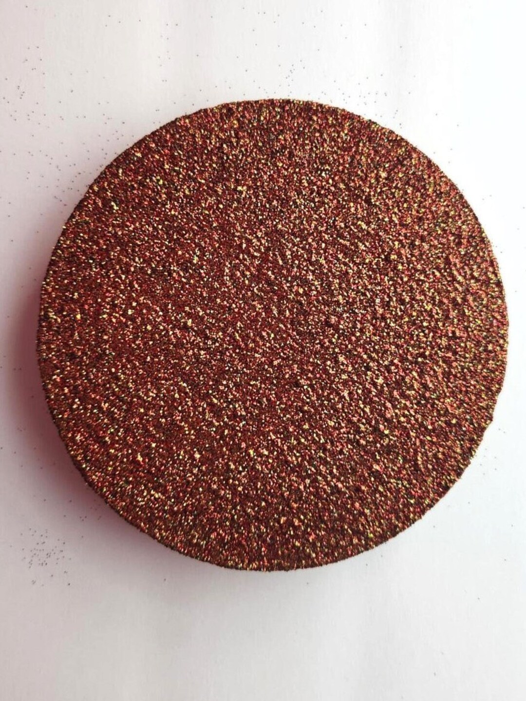 Red/green/gold Glitter Floral Disc - Etsy