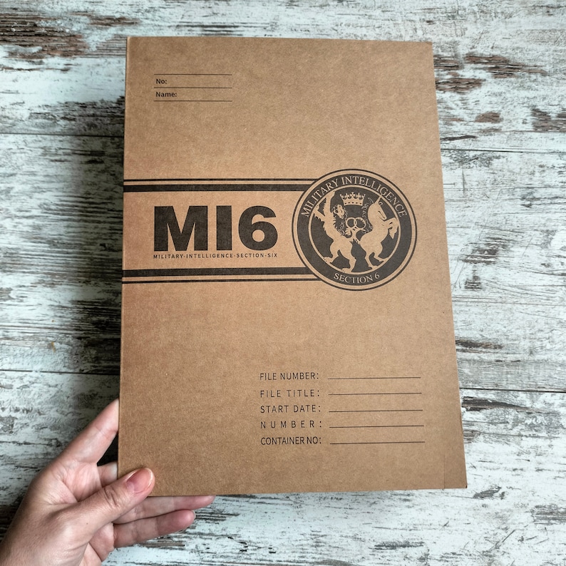 MI6 Folder Prop. Special Agent Prop. Top Secret Folder. British ...