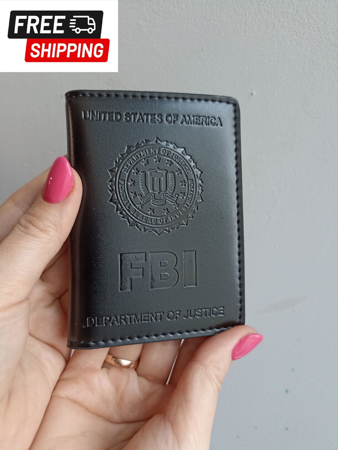FBI Wallet ID Card Holder. Cosplay FBI Document Holder. - Etsy