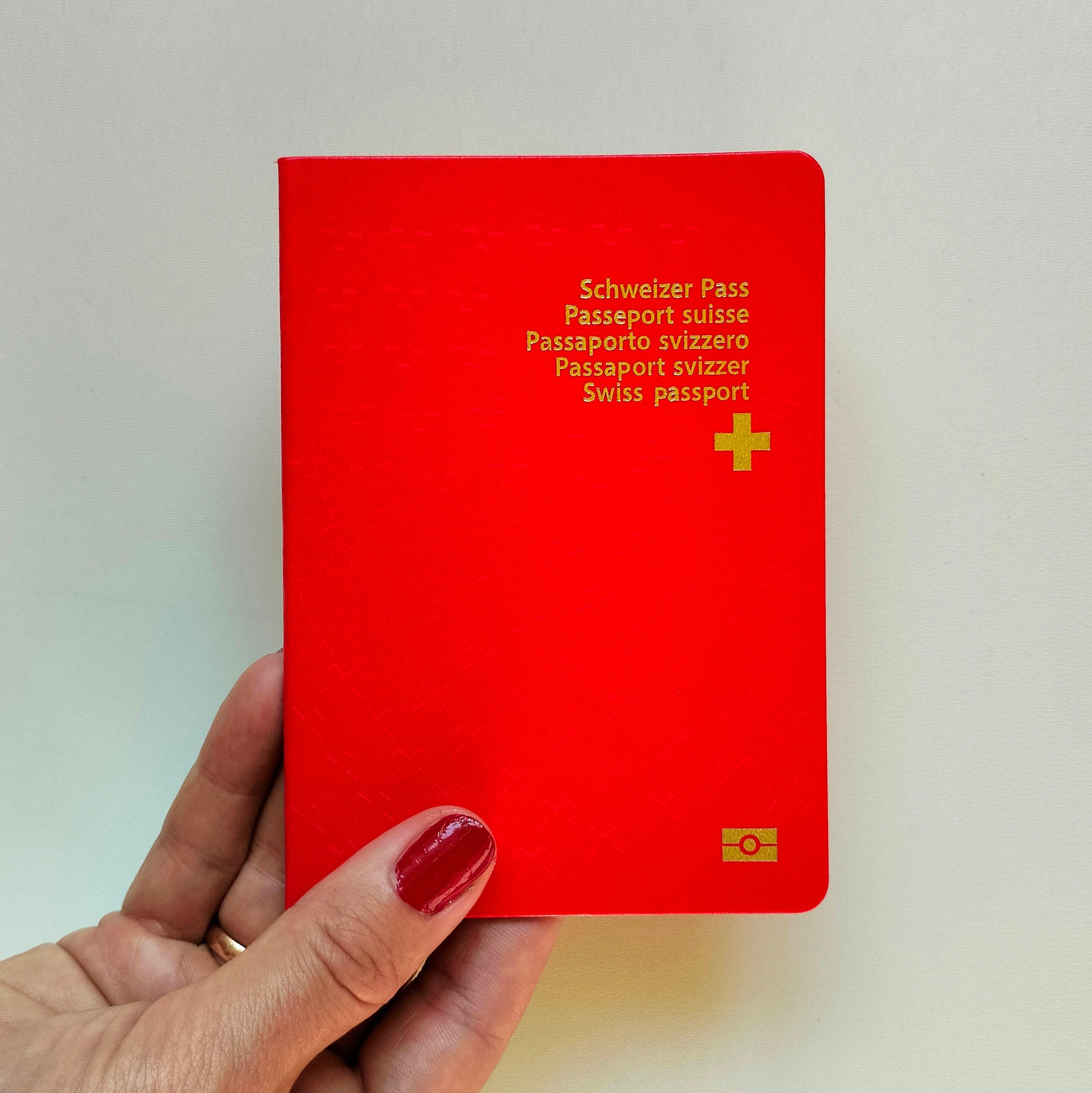 Switzerland Passport Prop. Original Size. Pretend Swiss Passport ...