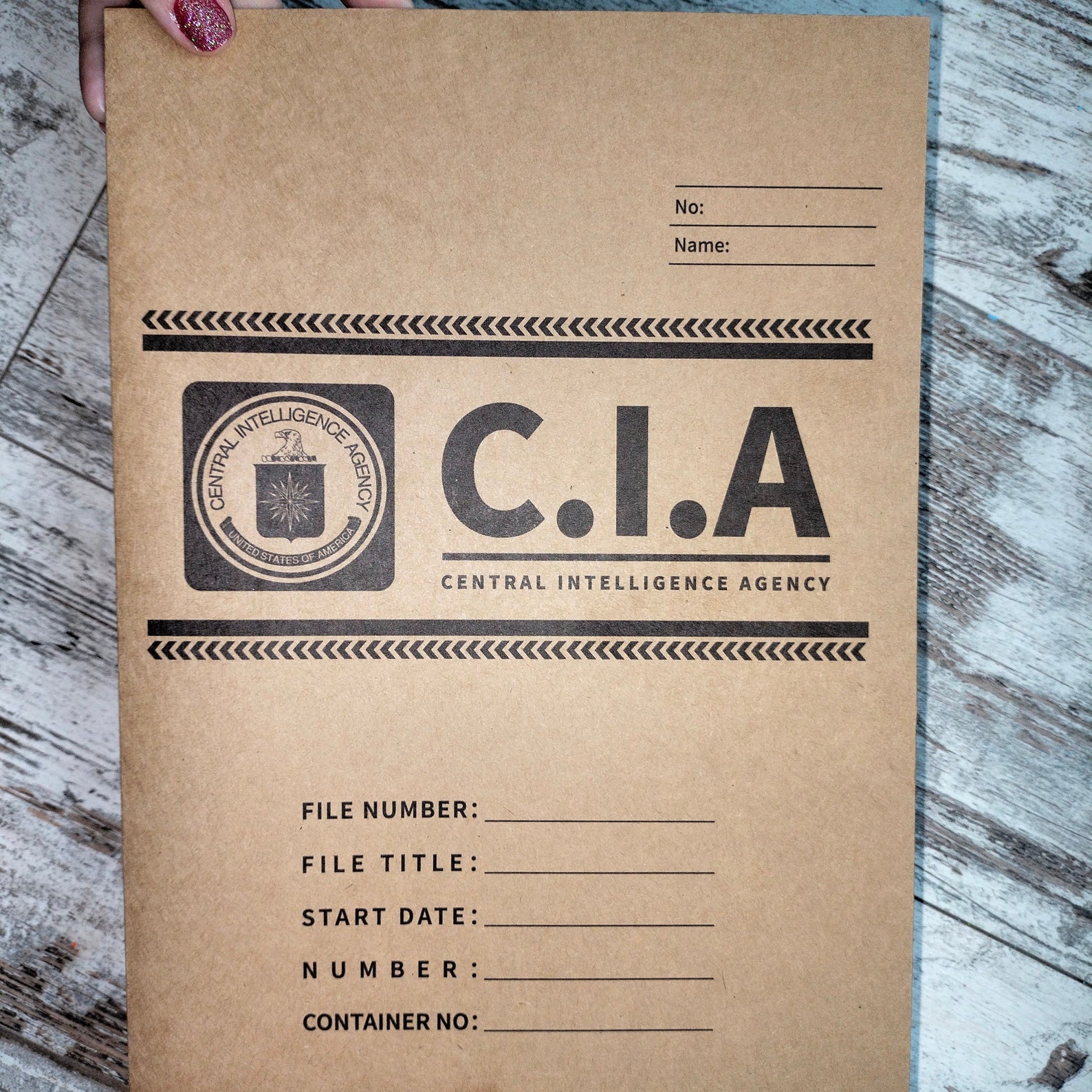 Prop CIA Paper Folder. Top Secret Special Services Folder for Cosplay ...