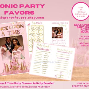 Once Upon A Time Baby Shower Activity Booklet (digital Download) - Etsy