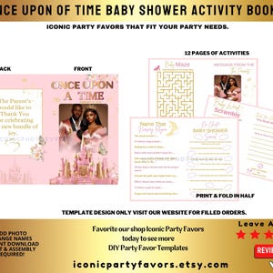 Once Upon A Time Baby Shower Activity Booklet (digital Download) - Etsy