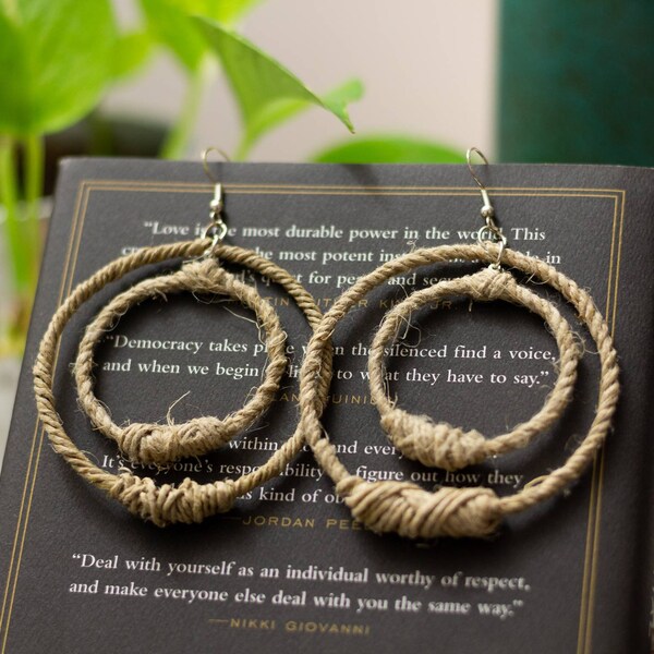 Hemp Earrings - Etsy
