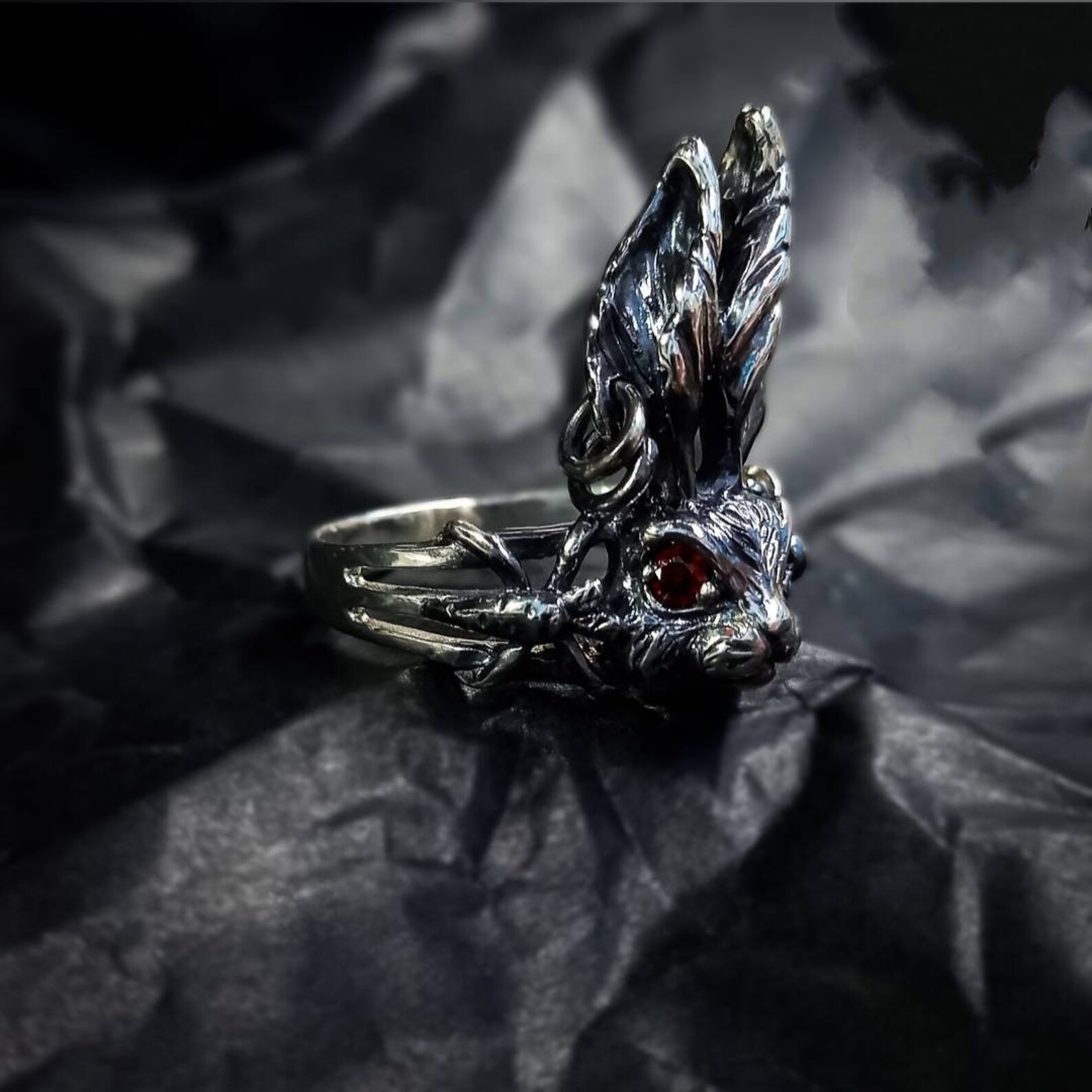 Silver Bunny Ring Sterling Silver Rabbit Ring Rabbit Lover - Etsy