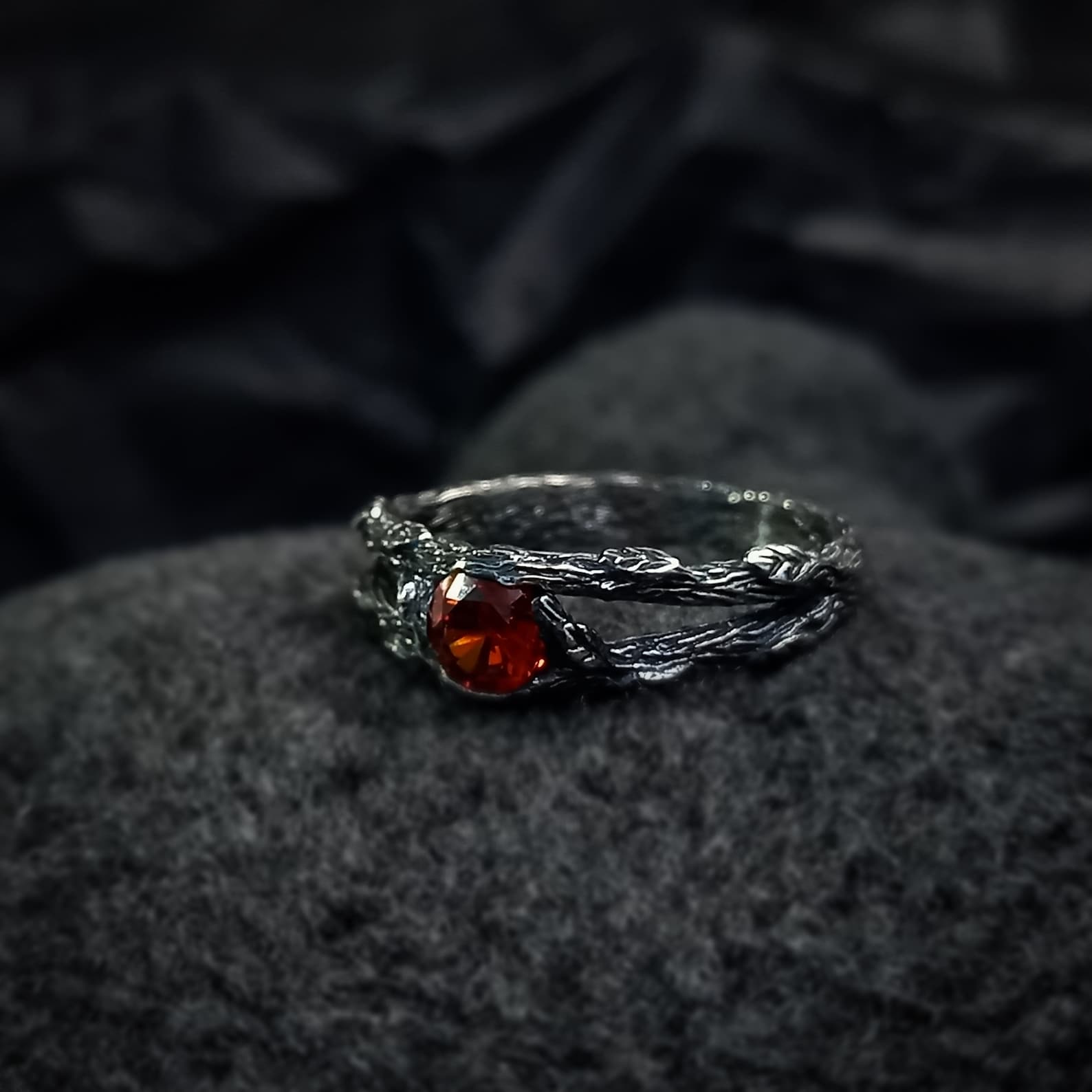 Branch Ring in Silver Twisted Branch Engagement Ring Small - Etsy