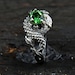 Green Dragon Ring, Emerald Engagement Ring, Nature Inspired Engagement ...