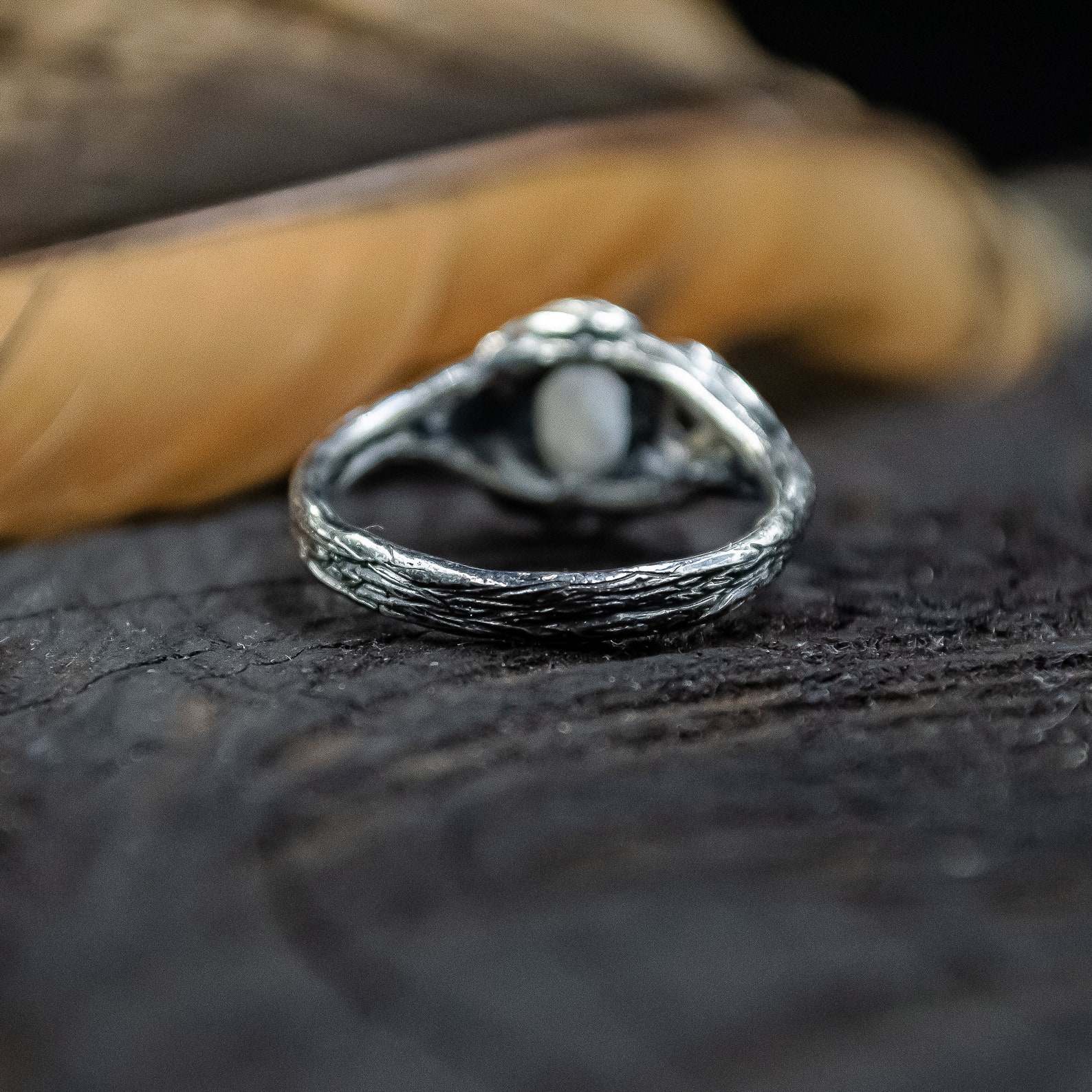 Silver Gothic Moonstone Ring | Elven Witch Jewelry, Fantasy, Woodland ...