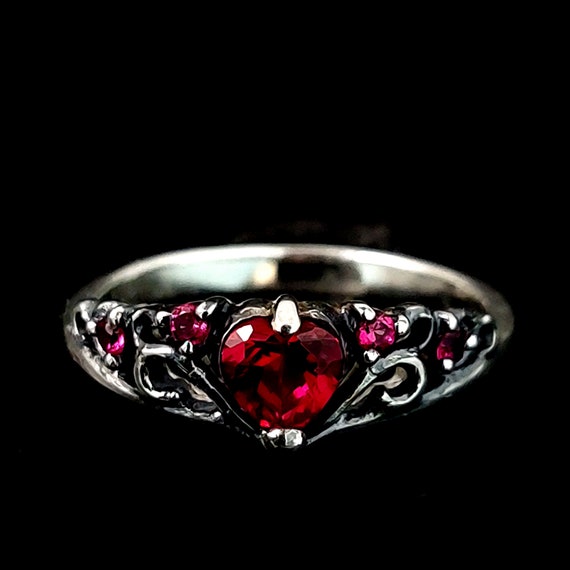 Braided Вranch Ring With Heart Heart Engagement Ring - Etsy