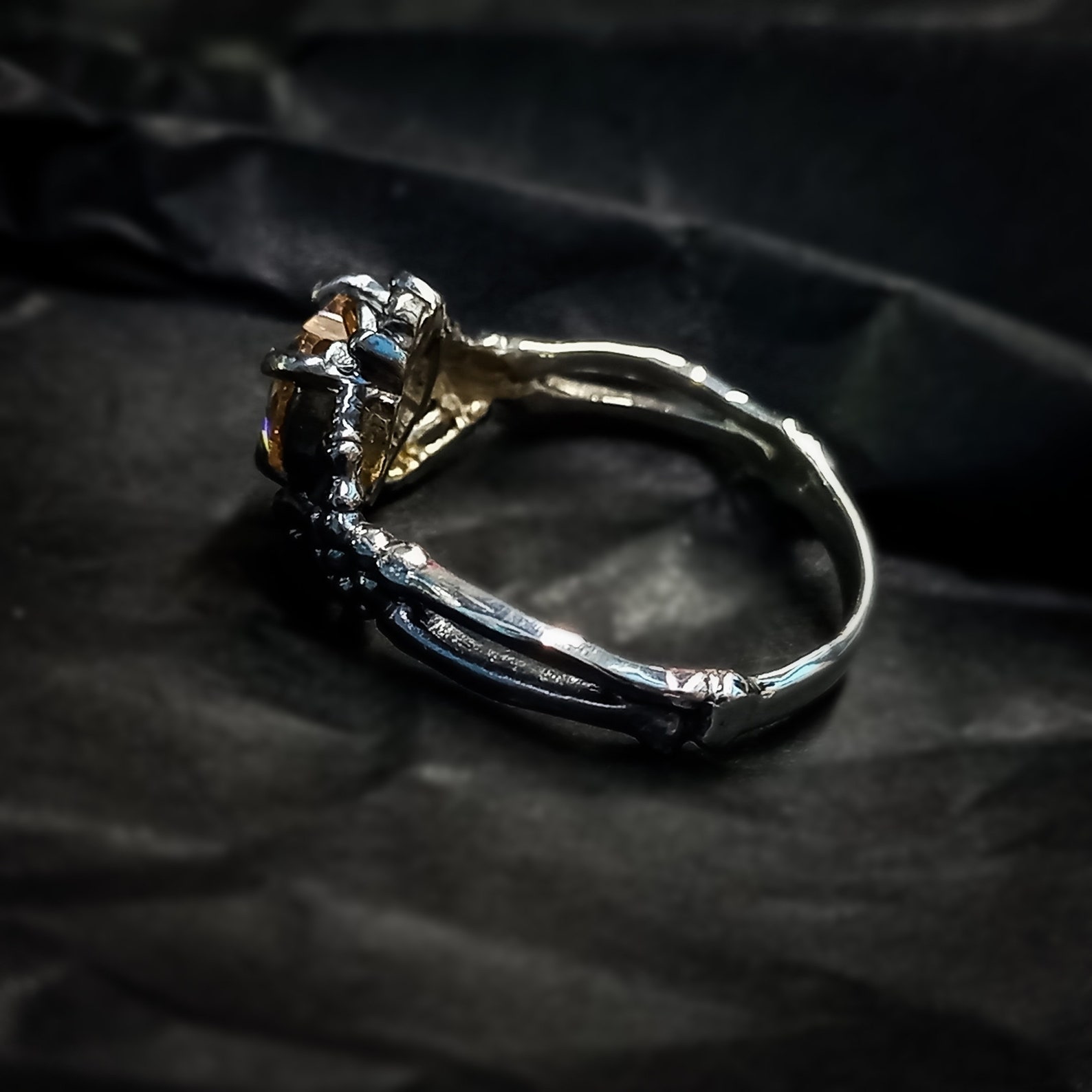 Love to Death Ring Dark Gothic Sterling Silver Ring - Etsy
