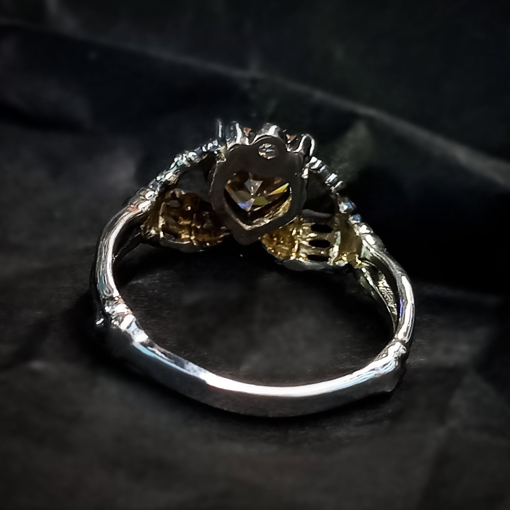 Love to Death Ring - Dark Gothic Sterling Silver Ring - Engagement Ring ...
