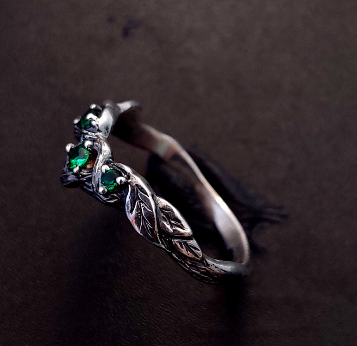 Engagement Forest Silver With Magics to Stones and Leaves - Etsy