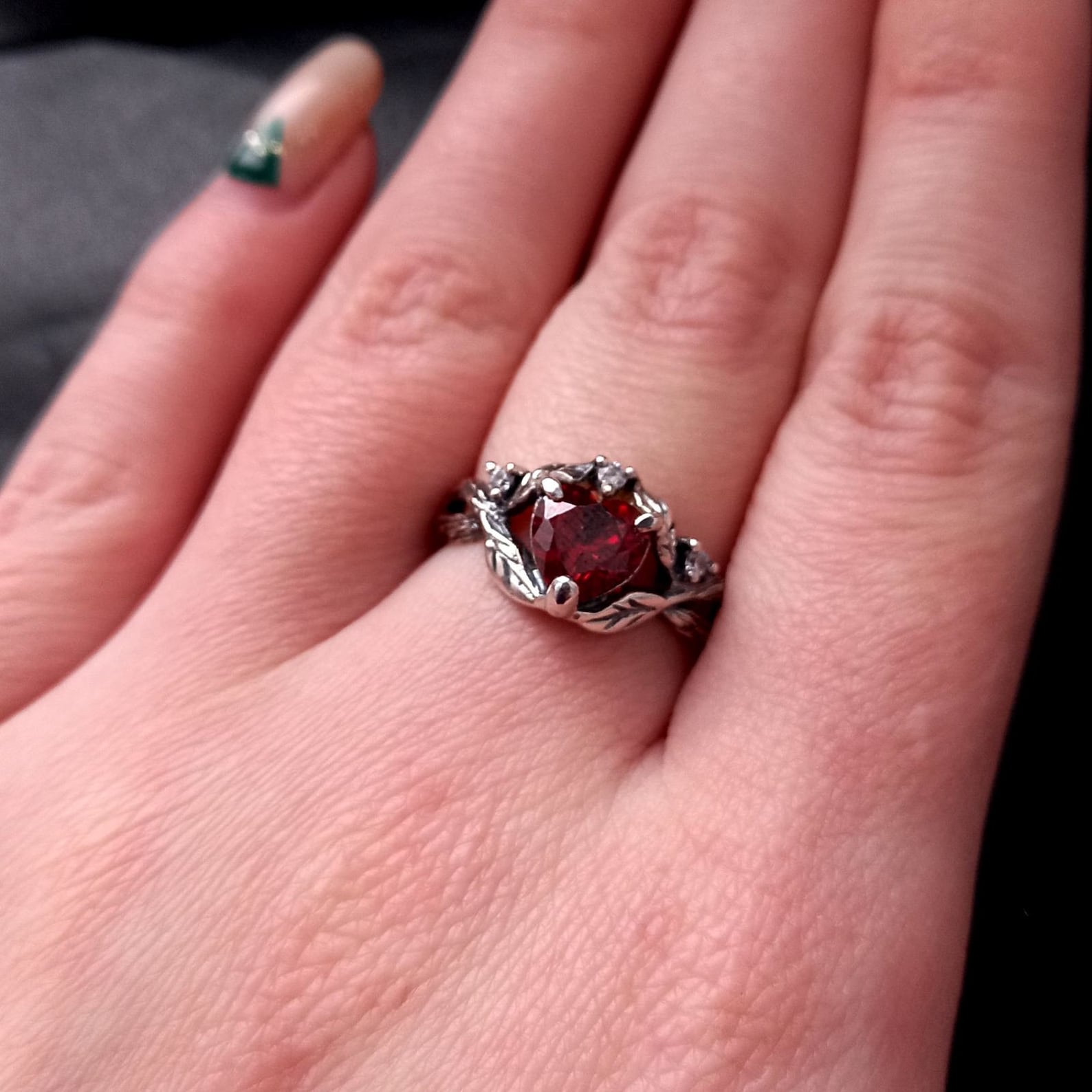 Unique Branch Ring Branch and Leaves Engagement Ring Tree - Etsy